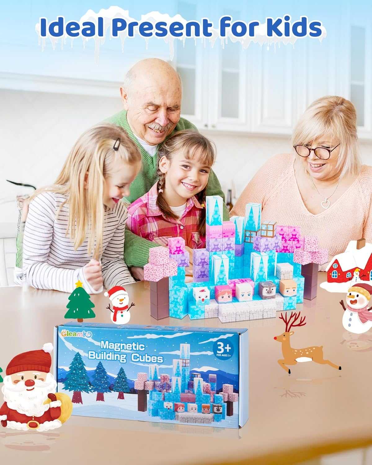 Frozen Magnetic Blocks Set 110pcs | Ice Castle | STEM Toys for Kids 3 ...