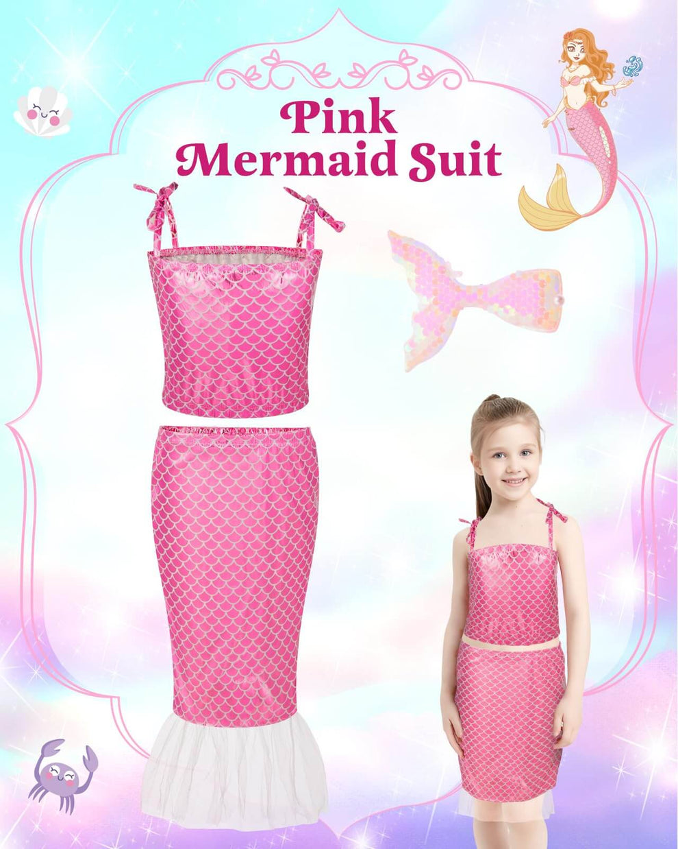Princess Dress Up Set for 3-6 Girls | Costumes & Gifts – Gleamkid